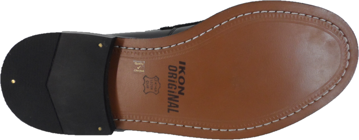 Men's IKON Black Punched Tassel Loafers – Ikon Original